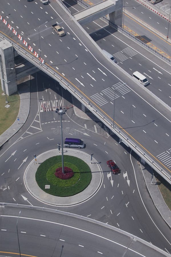 Roundabout stock photo. Image of summer, circle, angle - 46989804