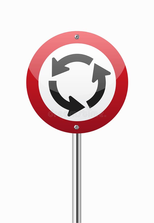 Roundabout Arrows Stock Illustrations – 416 Roundabout Arrows Stock ...