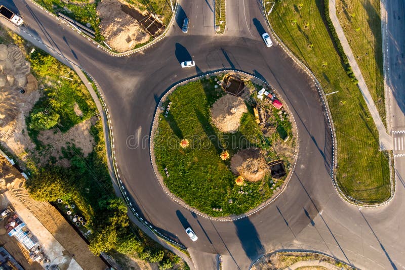 Roundabout on a highway stock photo. Image of city, traffic - 229381954