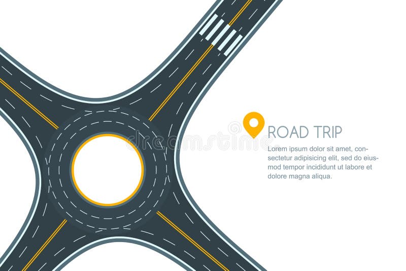 Roundabout Junction Stock Illustrations – 1,201 Roundabout Junction ...