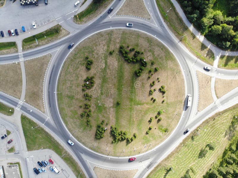 Roundabout stock photo. Image of summer, camera, highway - 259983052