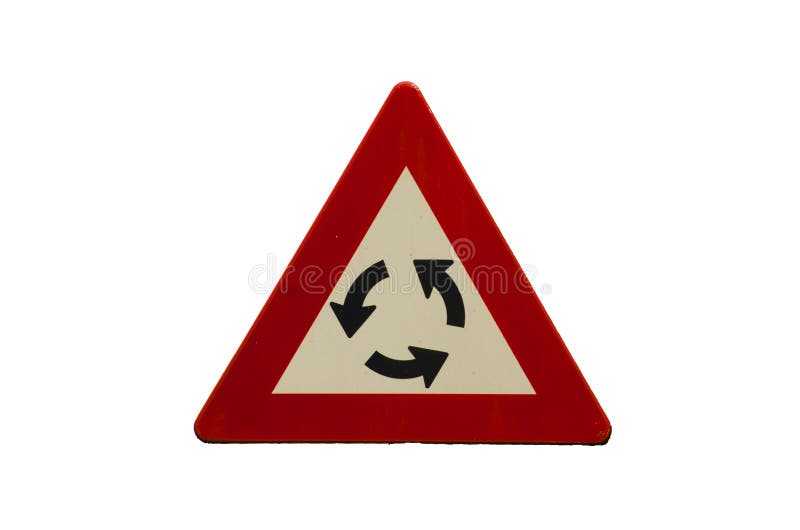 Roundabout sign stock image. Image of sign, white, roundabout - 58265251