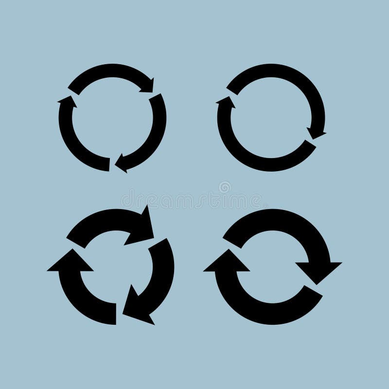 Roundabout Arrows Stock Illustrations – 416 Roundabout Arrows Stock ...