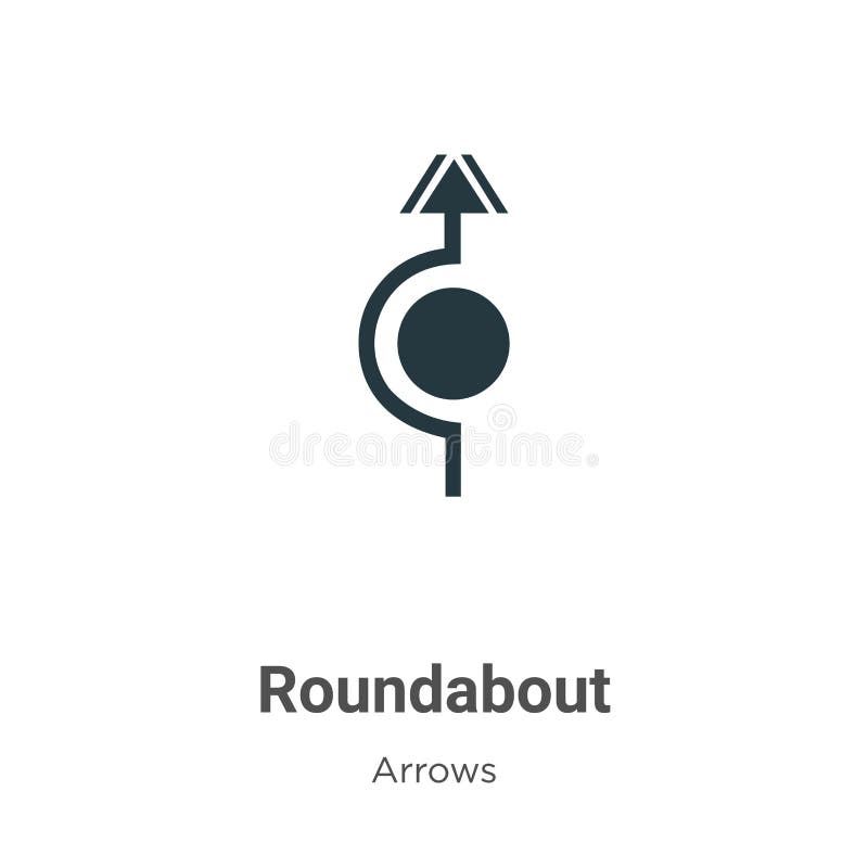 Roundabout Vector Icon. Roundabout Editable Stroke. Roundabout Linear ...