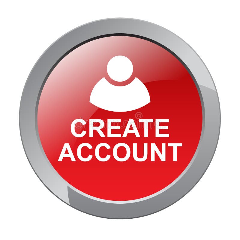 Create account button stock illustration. Illustration of icon - 122391401 Create account button stock illustration. Illustration of icon - 122391401