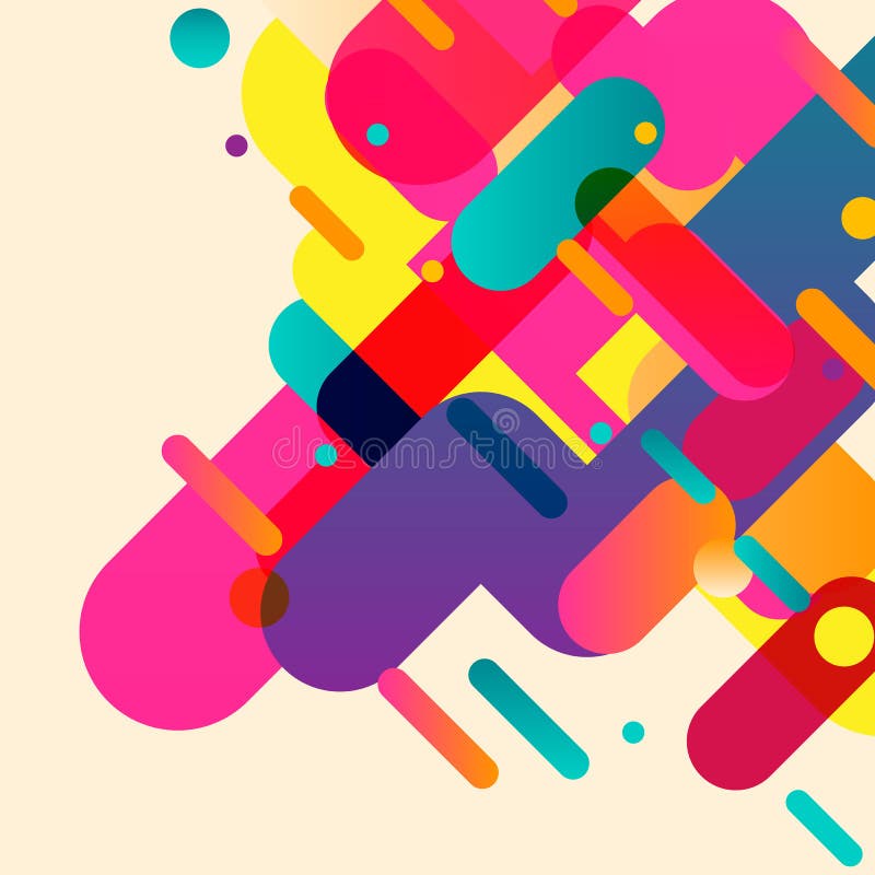 Rounded Abstract Seamless Pattern - Accent for Any Surfaces Stock ...