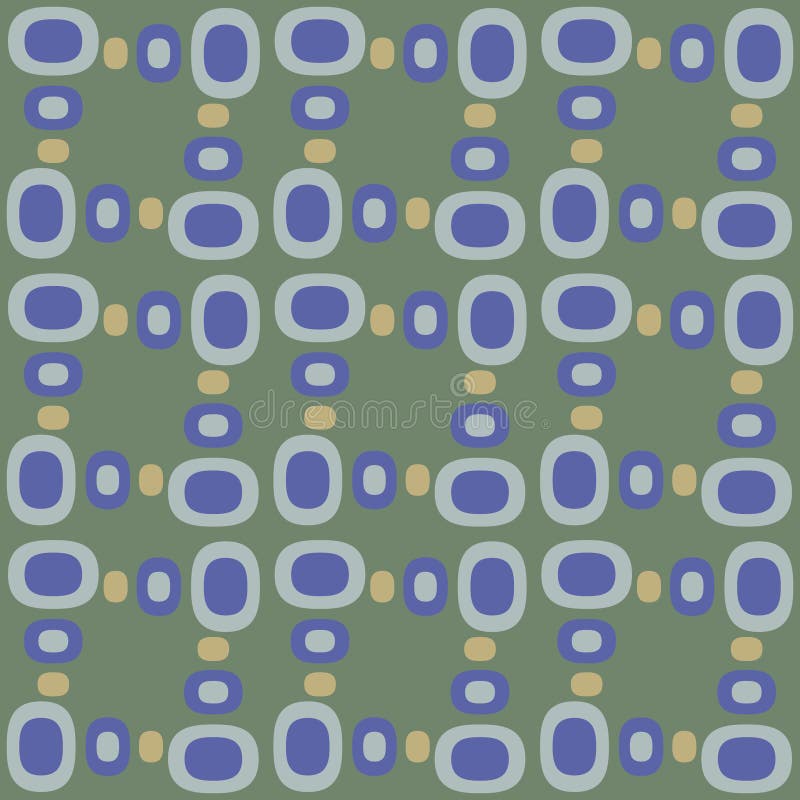 Rounded Abstract Seamless Pattern - Accent for Any Surfaces Stock ...