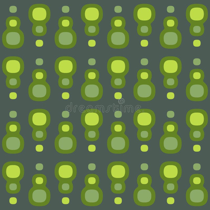 Rounded Abstract Seamless Pattern - Accent for Any Surfaces Stock ...