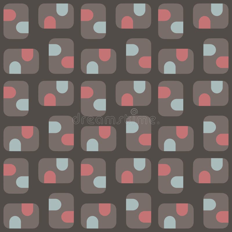Rounded Abstract Seamless Pattern - Accent for Any Surfaces Stock ...