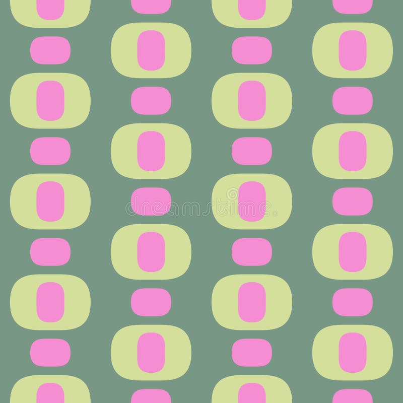 Rounded Abstract Seamless Pattern - Accent for Any Surfaces Stock ...
