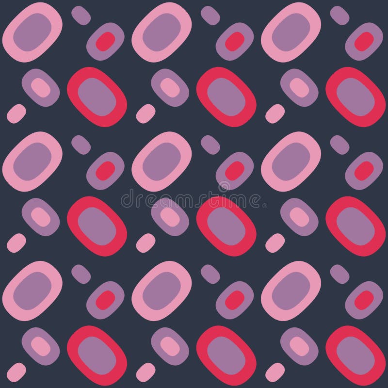 Rounded Abstract Seamless Pattern - Accent for Any Surfaces Stock ...