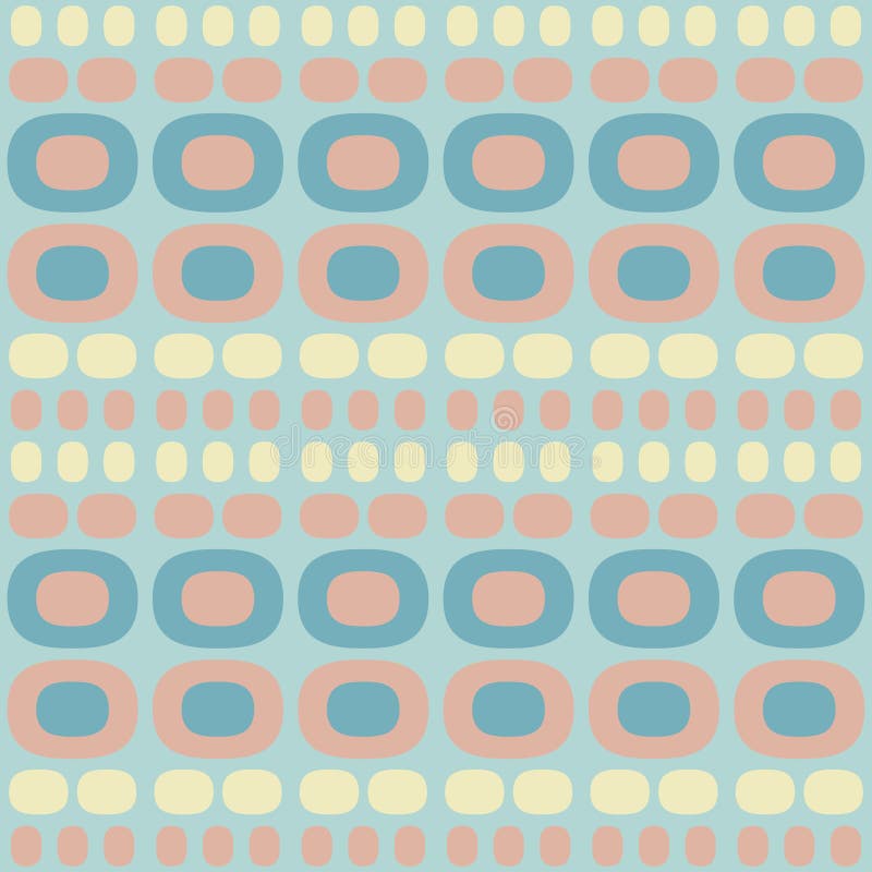 Rounded Abstract Seamless Pattern - Accent for Any Surfaces Stock ...