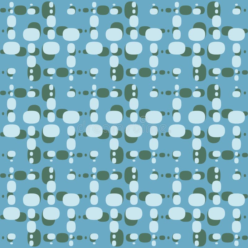 Rounded Abstract Seamless Pattern - Accent for Any Surfaces Stock ...