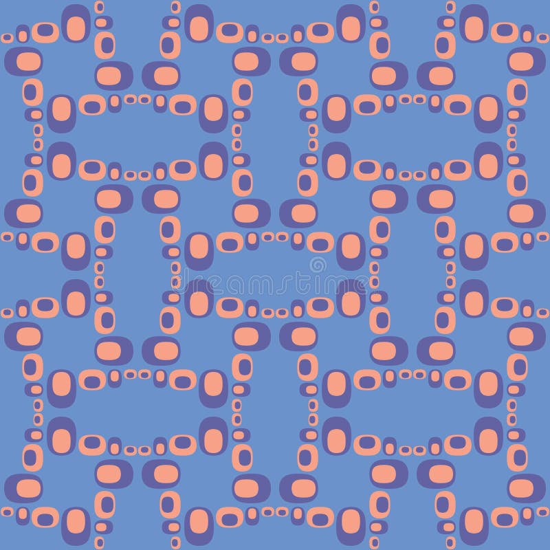 Rounded Abstract Seamless Pattern - Accent for Any Surfaces Stock ...