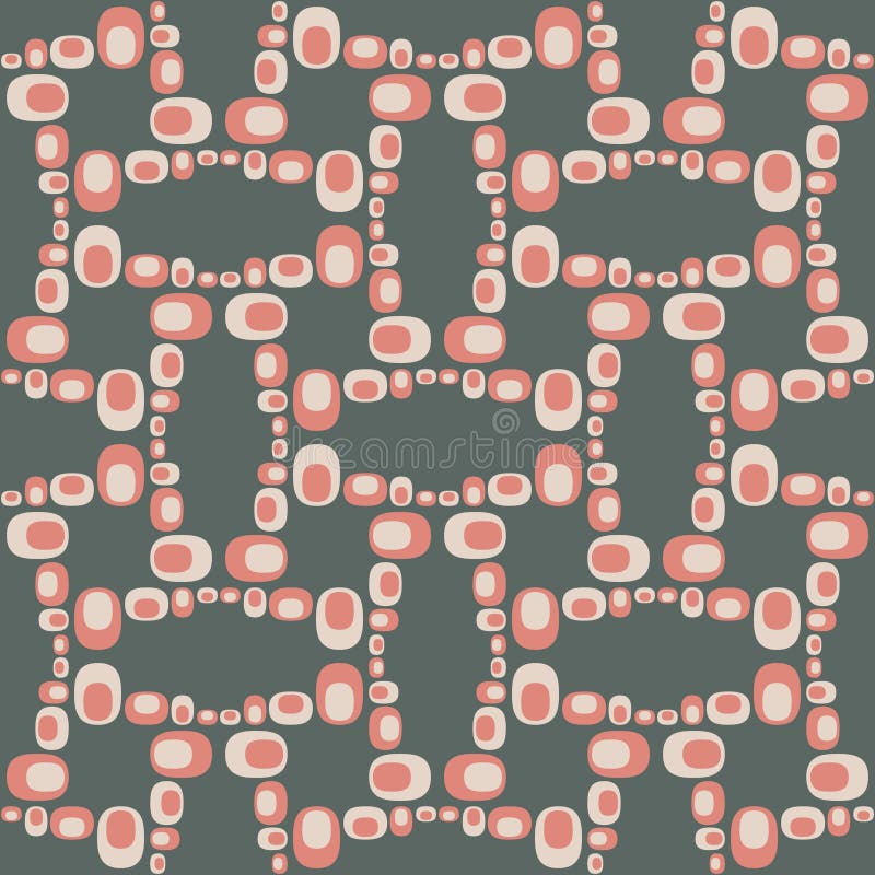 Rounded Abstract Seamless Pattern - Accent for Any Surfaces Stock ...