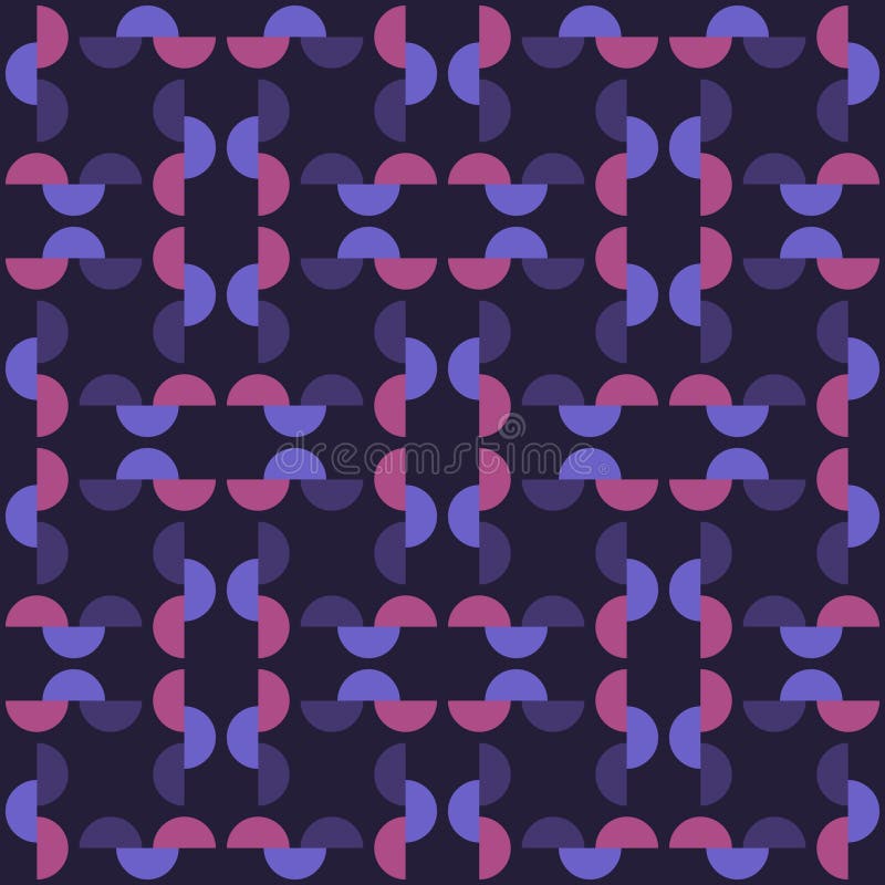 Rounded Abstract Seamless Pattern - Accent for Any Surfaces Stock ...