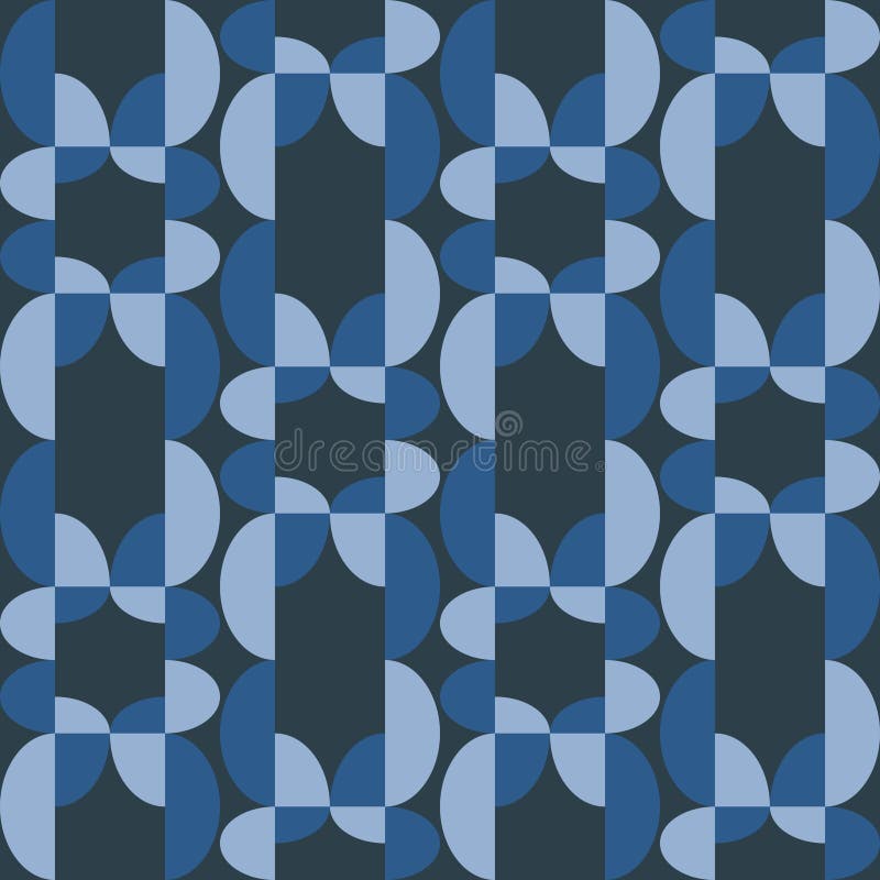 Rounded Abstract Seamless Pattern - Accent for Any Surfaces Stock ...