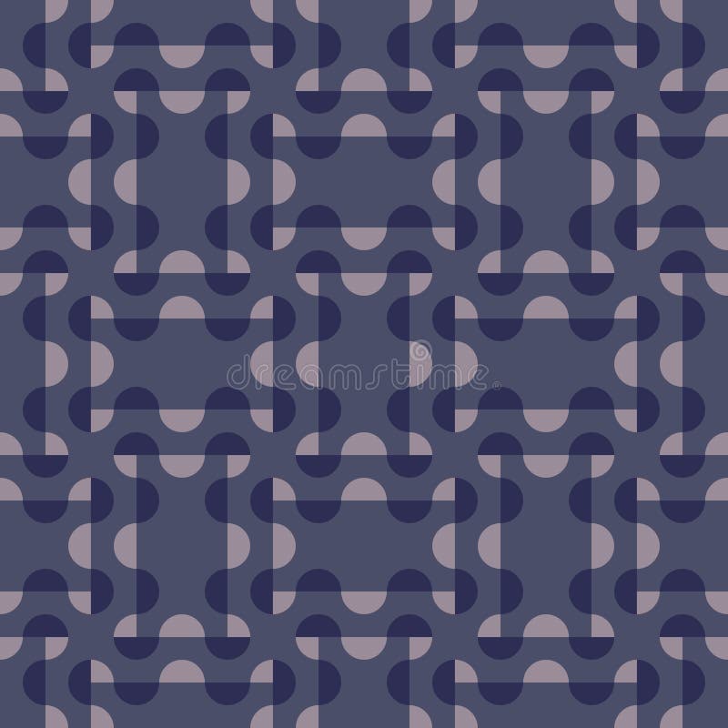 Rounded Abstract Seamless Pattern - Accent for Any Surfaces Stock ...