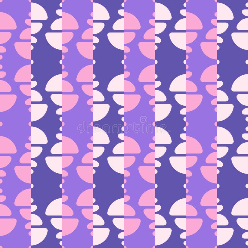 Rounded Abstract Seamless Pattern - Accent for Any Surfaces Stock ...