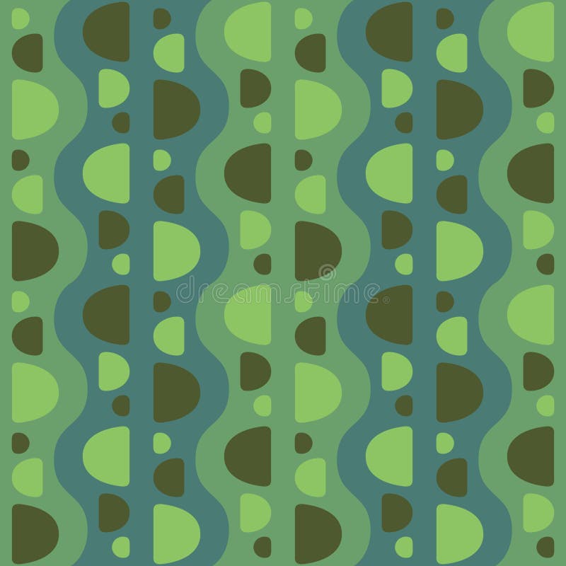 Rounded Abstract Seamless Pattern - Accent for Any Surfaces Stock ...