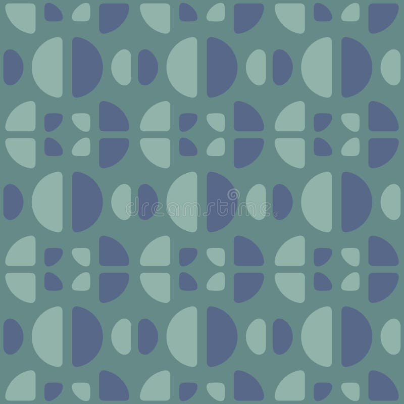 Rounded Abstract Seamless Pattern - Accent for Any Surfaces Stock ...