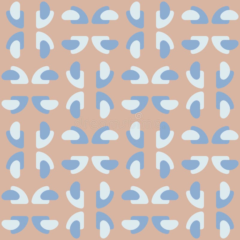 Rounded Abstract Seamless Pattern - Accent for Any Surfaces Stock ...