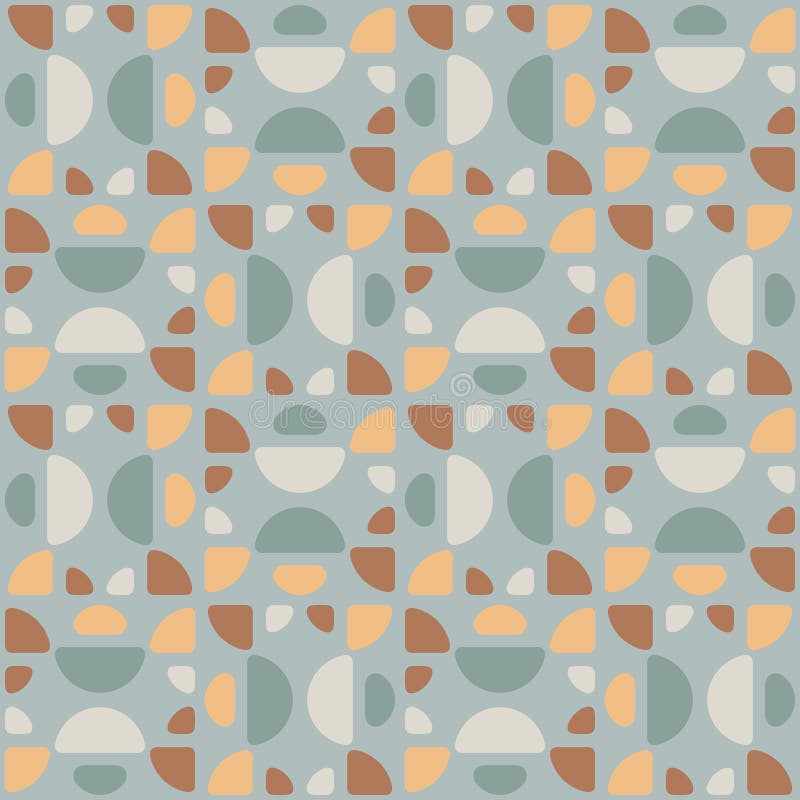 Rounded Abstract Seamless Pattern - Accent for Any Surfaces Stock ...