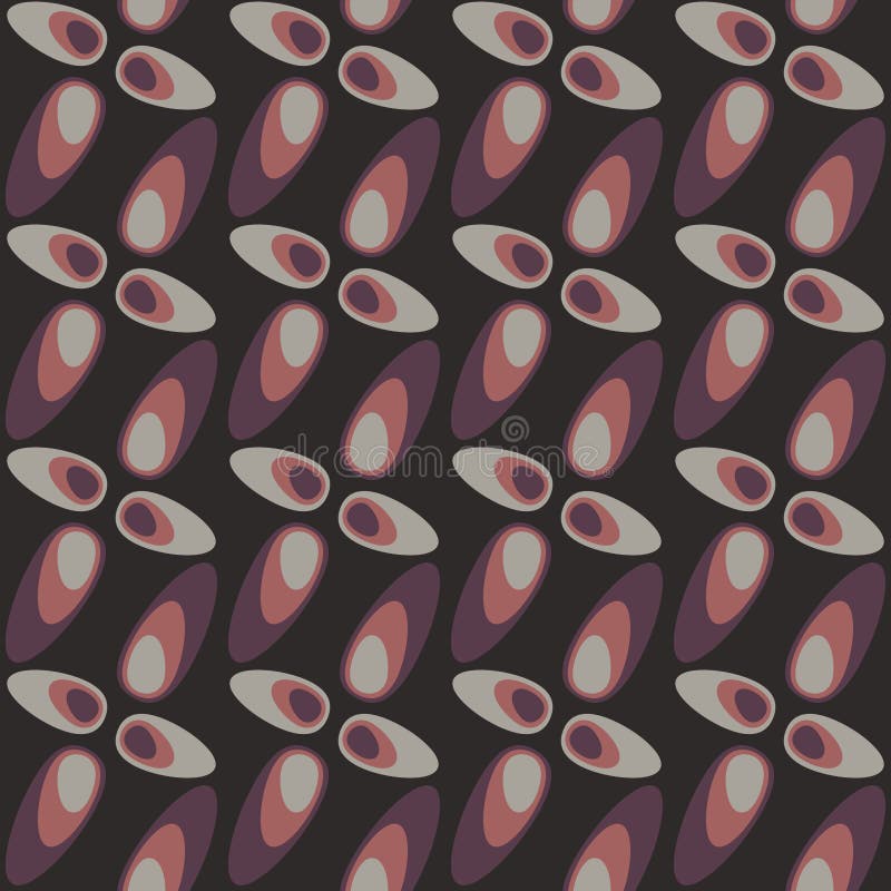 Rounded Abstract Seamless Pattern - Retro Accent for Any Surfaces Stock ...