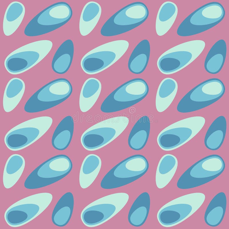 Rounded Abstract Seamless Pattern - Retro Accent for Any Surfaces Stock ...