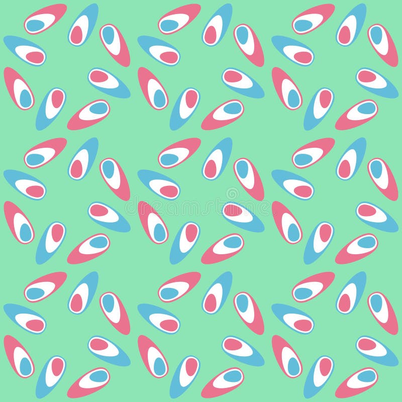 Rounded Abstract Seamless Pattern - Retro Accent for Any Surfaces Stock ...