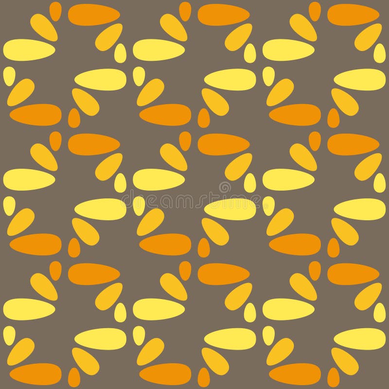 Rounded Abstract Seamless Pattern - Retro Accent for Any Surfaces Stock ...