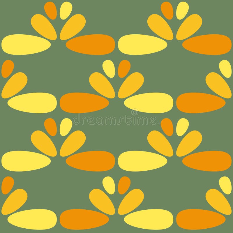 Rounded Abstract Seamless Pattern - Retro Accent for Any Surfaces Stock ...
