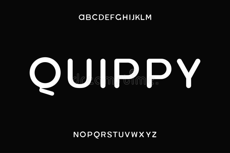 Rounded Alphabet Font Vector Design Stock Vector - Illustration of ...