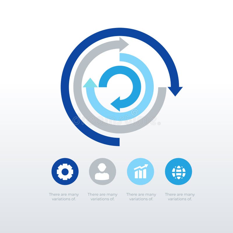 Arrow Process Infographics Template Design. Business Concept Infograph ...