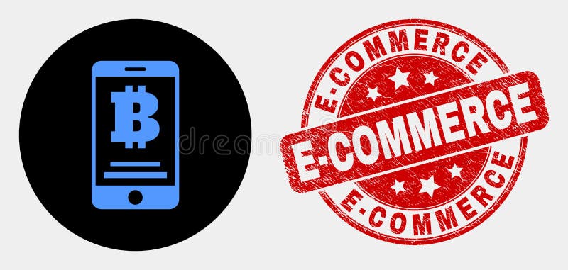 Vector Bitcoin Mobile Account Icon and Grunge E-Commerce Stamp Stock ... Vector Bitcoin Mobile Account Icon and Grunge E-Commerce Stamp Stock ...