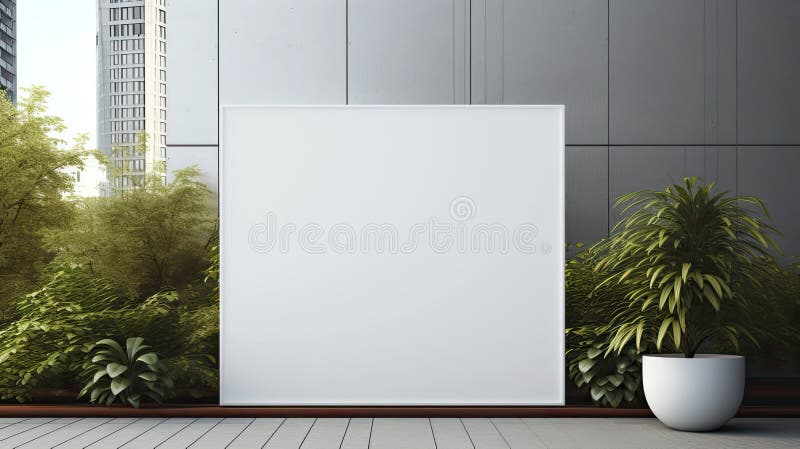 A Rounded Blank Company Sign Mockup Placed Outdoors, a Space for Adding ...