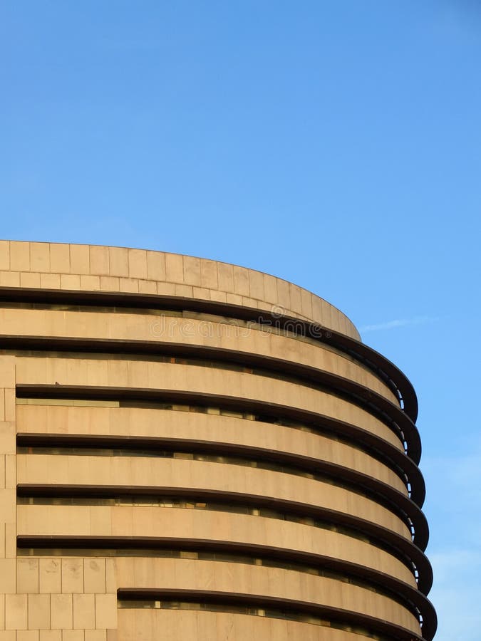 Rounded Building in Barcelona, Spain Stock Photo - Image of rounded ...
