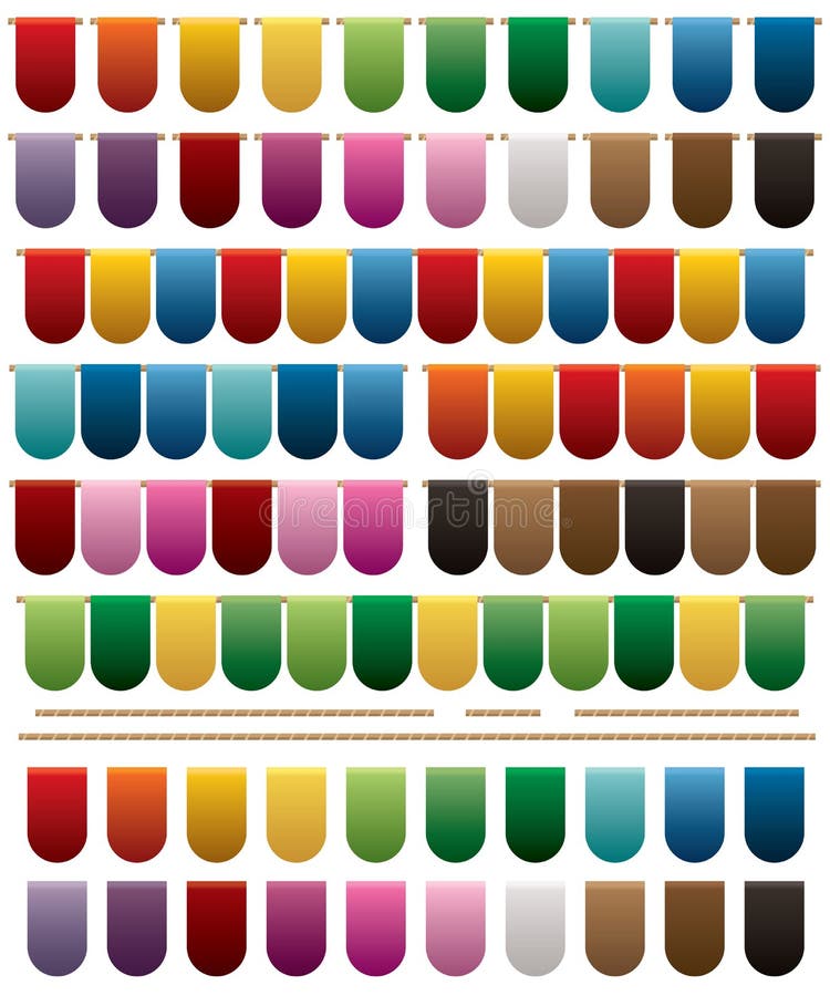 Rounded bunting stock vector. Illustration of scrapbooking - 54072409