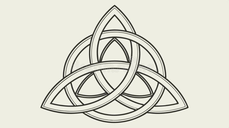 Rounded Celtic Triangle Knot, Soft Edge Vector, Smooth Knot Work ...