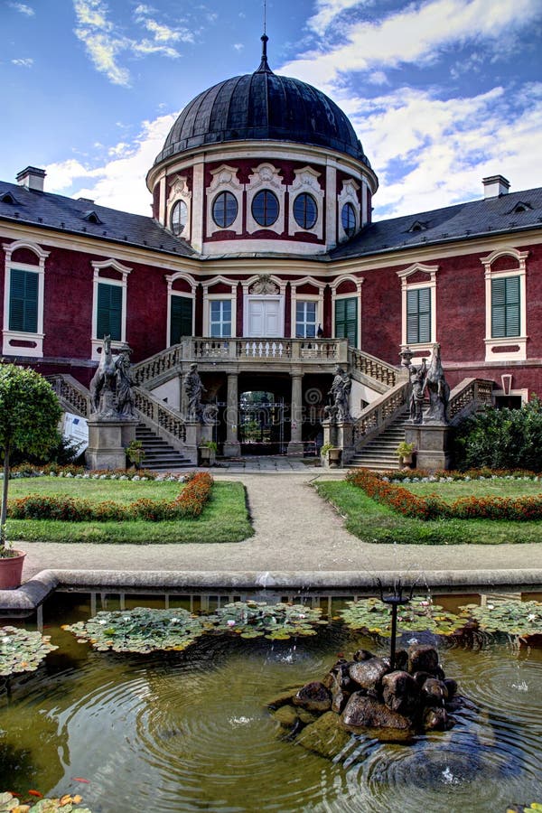 Rounded chateau building stock photo. Image of banisters - 46801226