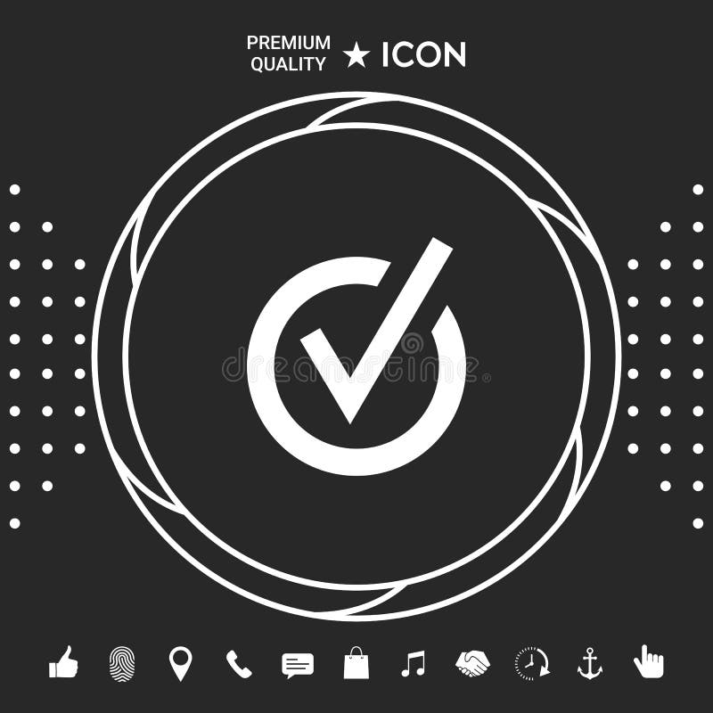 Rounded Check Mark Icon . Graphic Elements for Your Designt Stock ...