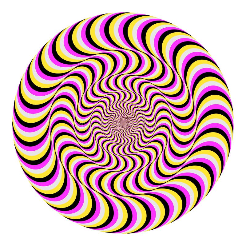 Rounded Color Optical Illusion. Wzves Design Stock Vector ...