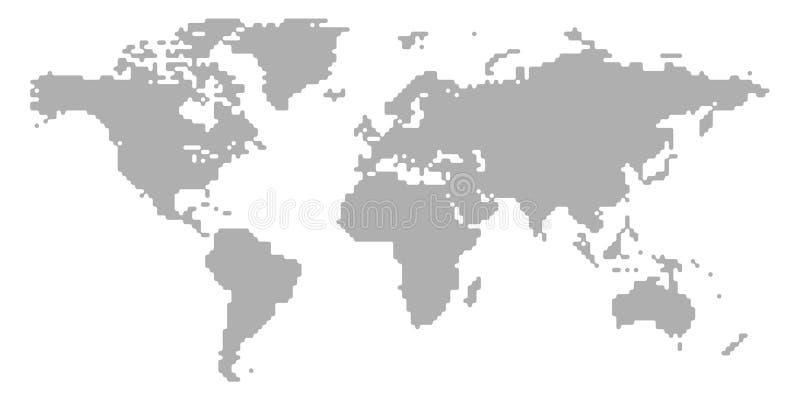 Rounded Corner World Vector Map Stock Vector - Illustration of corners ...