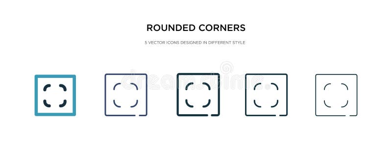 Square Outline Round Corners Stock Illustrations – 135 Square Outline ...