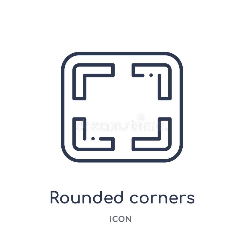 Corners Icon in Trendy Design Style. Corners Icon Isolated on White ...