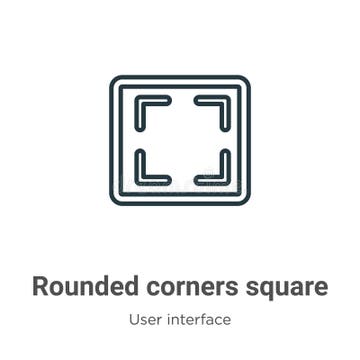 Square Outline Round Corners Stock Illustrations – 135 Square Outline ...