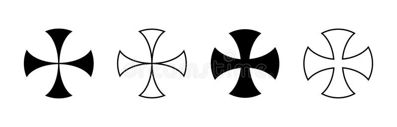 Rounded Cross Icon, Simple Symbol Stock Vector - Illustration of ...
