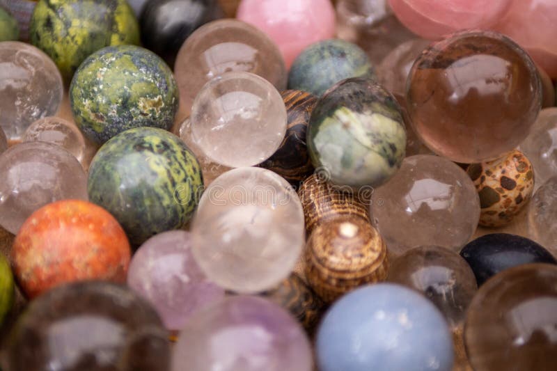 Rounded Crystals for Healing Stock Photo - Image of objects, artistic ...
