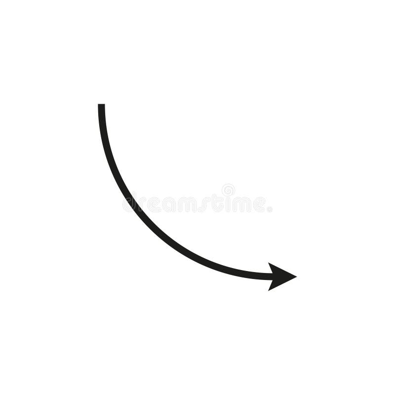Long Curved Arrow Stock Illustrations – 347 Long Curved Arrow Stock ...