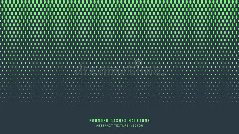 Rounded Dashes Half Tone Pattern Vector Border Turquoise Gradient ...
